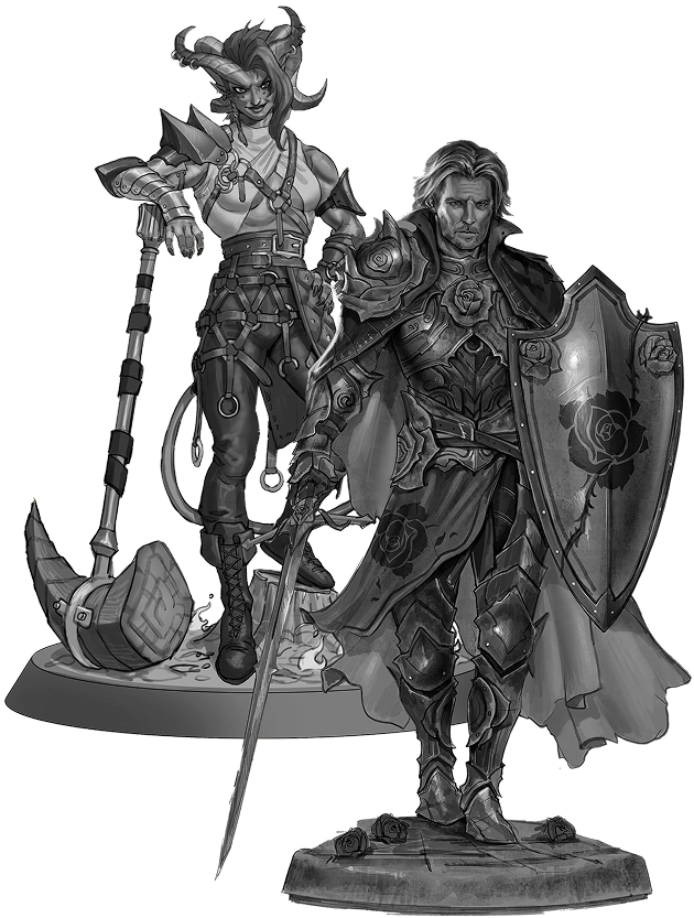 Claymore Miniatures | 3D Printable Fantasy STL Miniatures